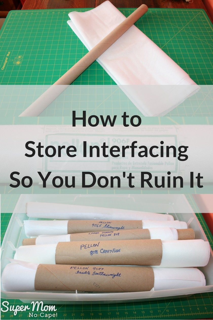 Interfacing Sewing Free Pattern How To Store Interfacing So You Dont ...
