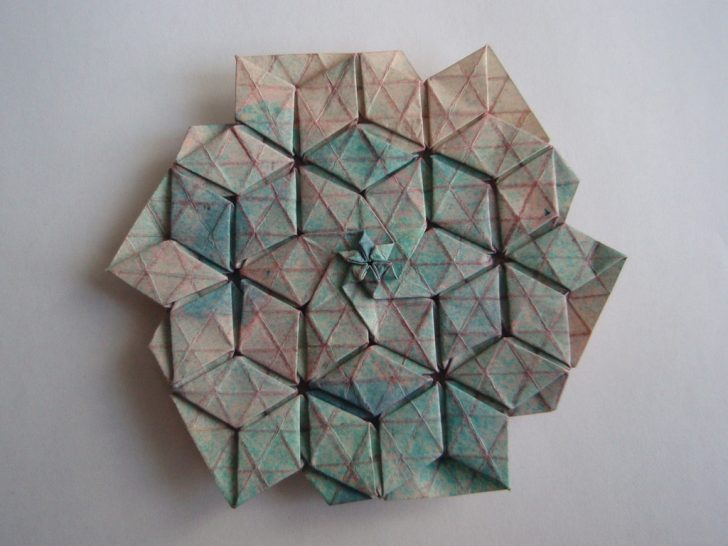 Origami Tessellations Tutorial Flagstone Tessellation Peter Keller Fold ...