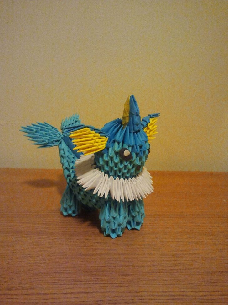 Pikachu Origami 3d Vaporeon 3d Origami Pokemon Chinese Origami ...
