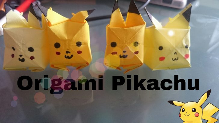 Pikachu Origami Tutorials Easy Origami Paper Pokemon Pikachu Box ...