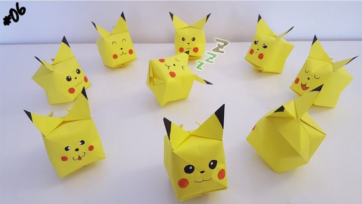 Pikachu Origami Tutorials Pikachu Origami Unique Easy Origami Pikachu ...